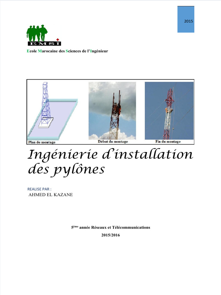Ingénierie d'installation des pylônes | PDF | Antenne (Radio) | Réseau ...