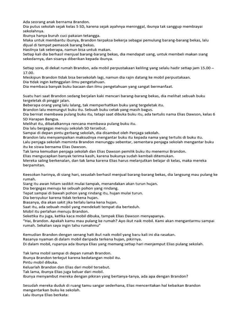 Cerita Untuk Literasi Harian | PDF