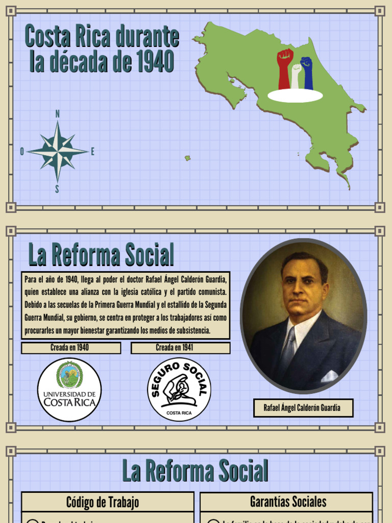 La Decada de 1940 | PDF | Costa Rica | Gobierno