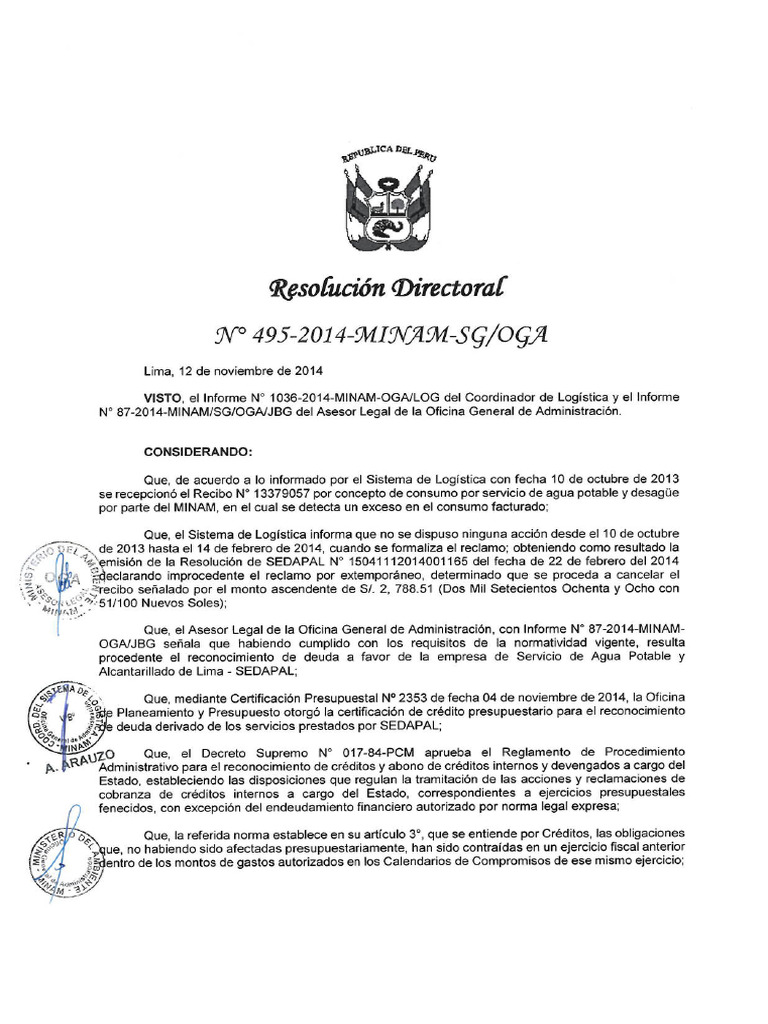 R D - 495-2014 | PDF