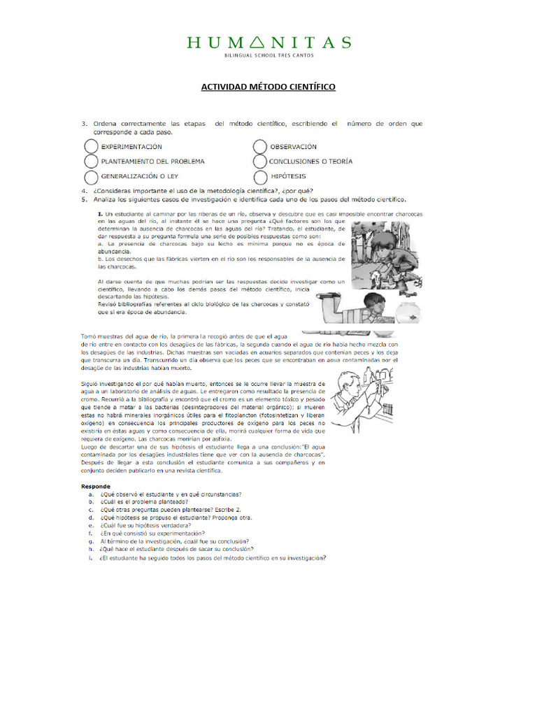 ACTIVIDAD MÉTODO CIENTÍFICO | PDF