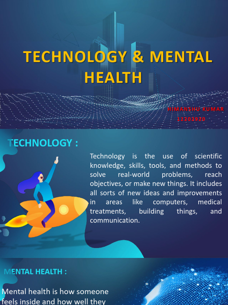 Technology and Mental Health | PDF | Mental Health | Social Media