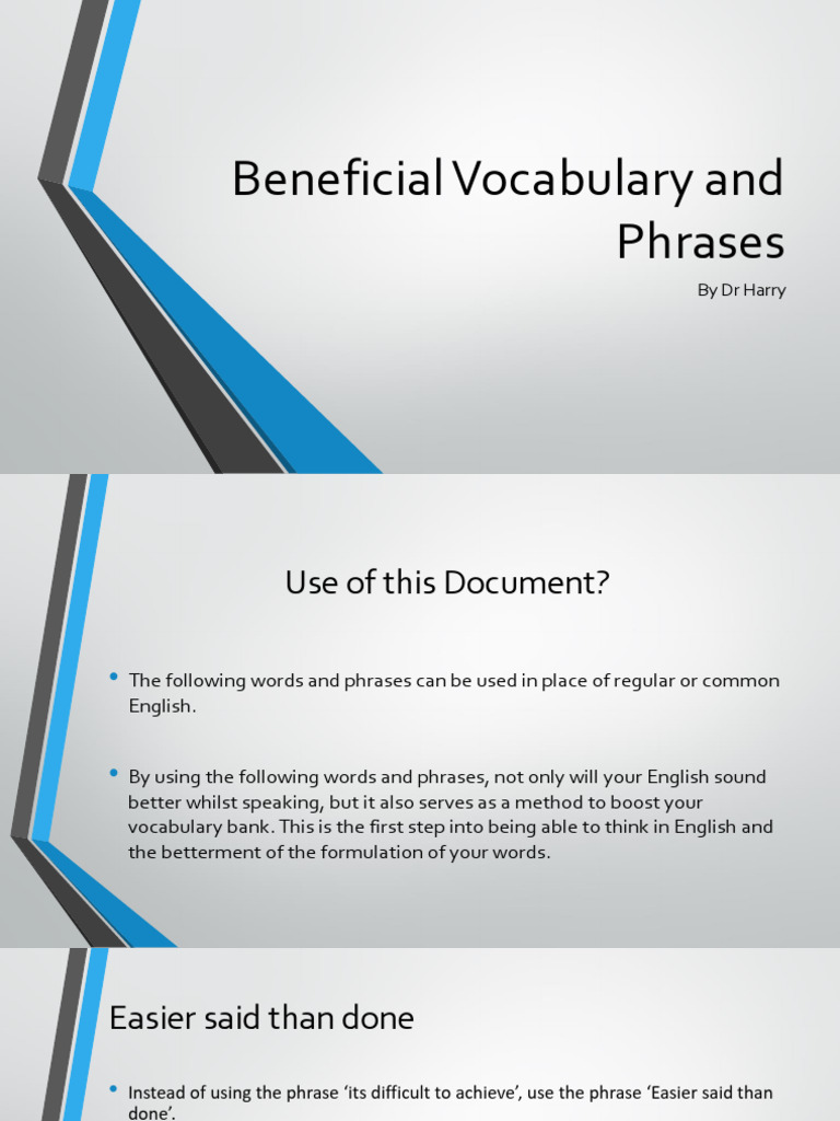 Common Words and Phrases 1 | PDF | English Language