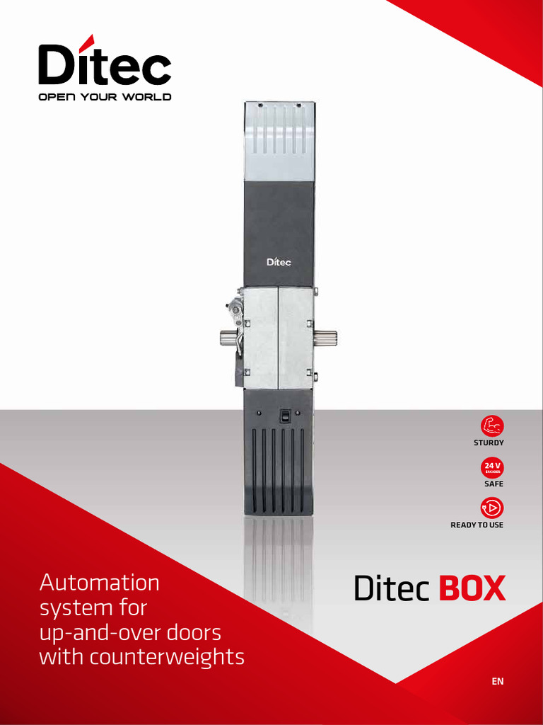 EN - Ditec BOX Brochure | PDF | Door | Switch