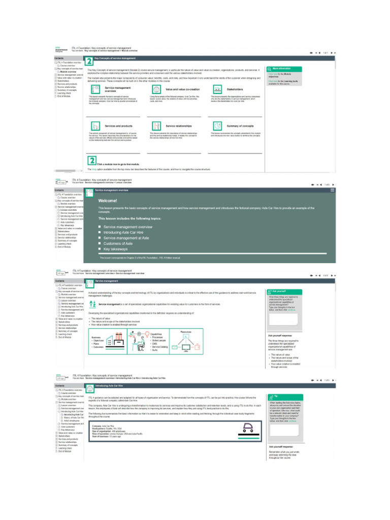 ITIL 4 Foundation - 2 Key Concepts of Service Management | PDF