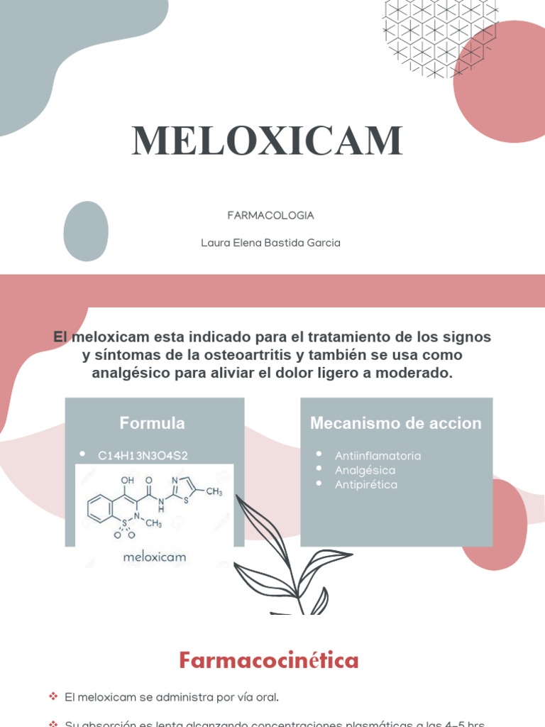 MELOXICAM | PDF | Medicina CLINICA | Drogas