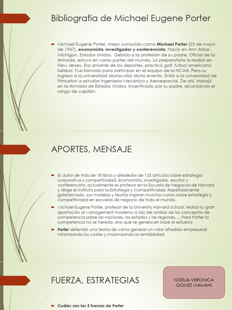 Bibliografía de Michael Eugene Porter | PDF