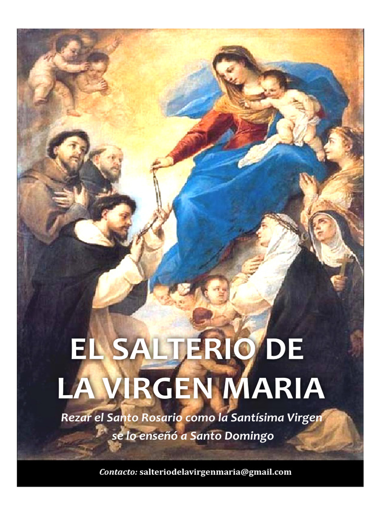 El Salterio de La Virgen Maria: Rezar El Santo Rosario Como La Santísima Virgen Se Lo Enseñó A ...