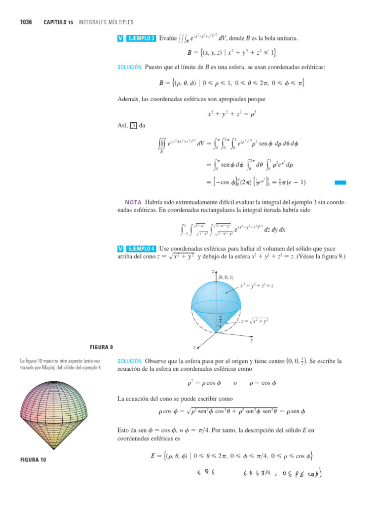 Cálculo de Varias Variables - Stewart Vol 3 | PDF | Integral | Esfera