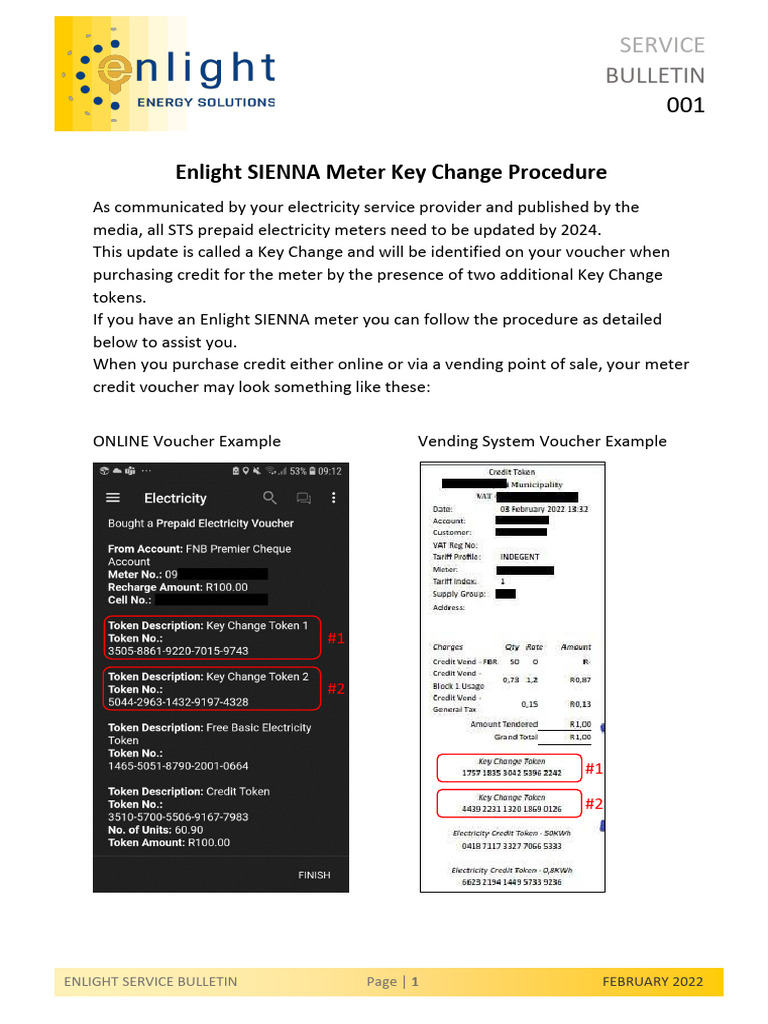 Enlight SIENNA Meter Key Change Procedure v05 | PDF | Computing