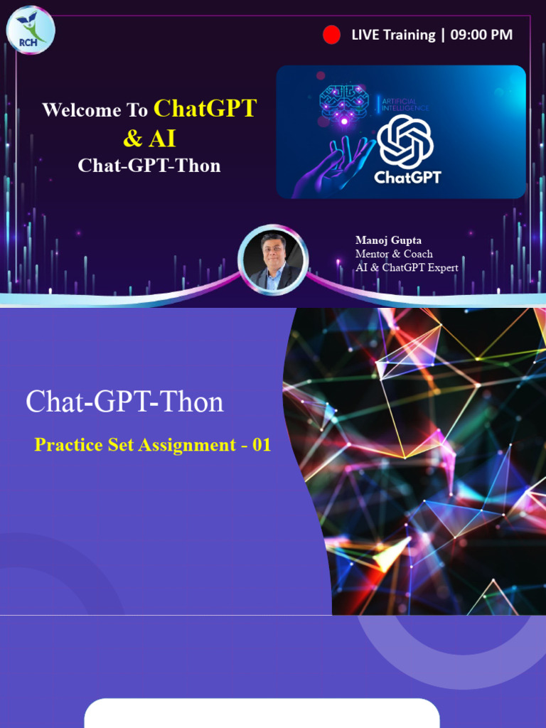 01.ChatGPT - Practice Set Assignment - Day 01 | PDF