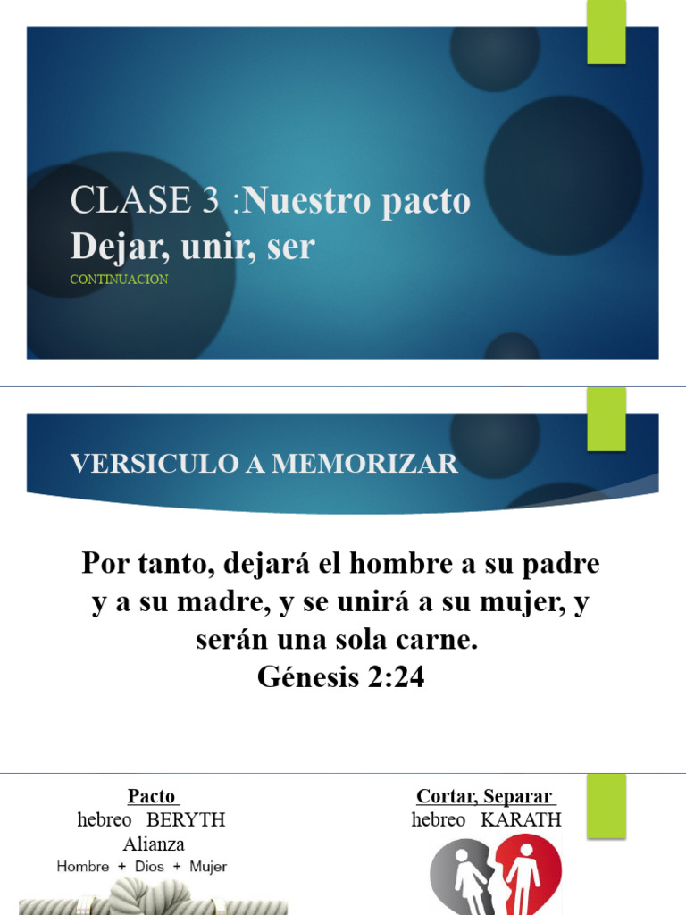 Nuestro Pacto Unir Dejar y Ser | PDF | Creencia religiosa y doctrina | Contenido bíblico