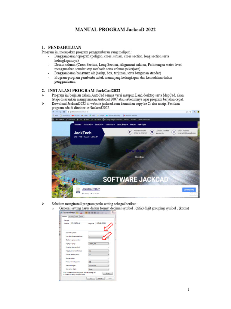 Panduan JackcaD 2022: Instalasi & Penggunaan | PDF