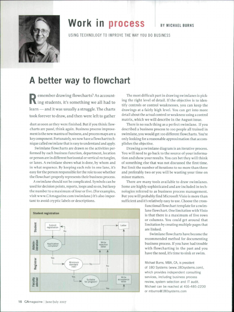 Swimlane Flowcharts for Accountants | PDF | Systems Engineering ...