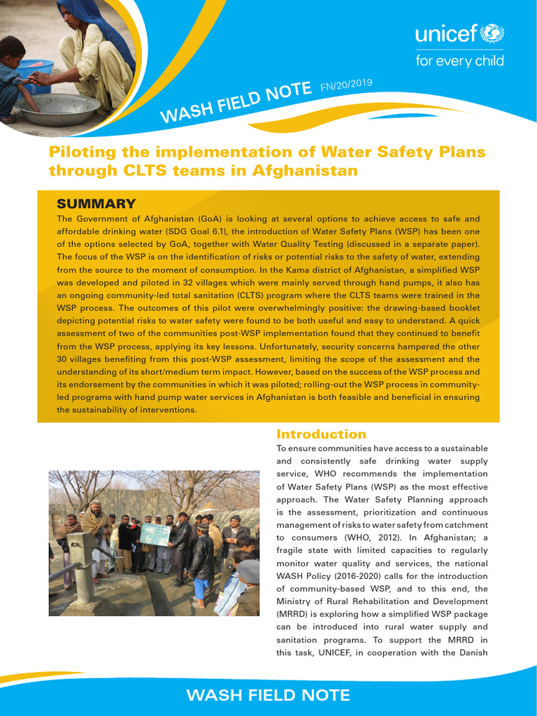 Wash Field Note | PDF | Wash | Hygiene