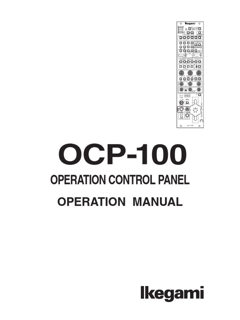 Ocp-100 Operation Us 01 | PDF | Electrical Connector | Camera