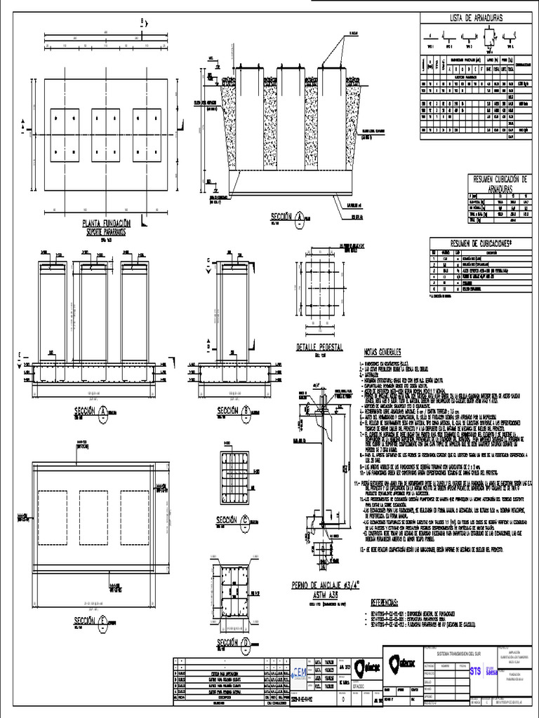 Sistema Transmision Del Sur: Dib. Fecha | PDF