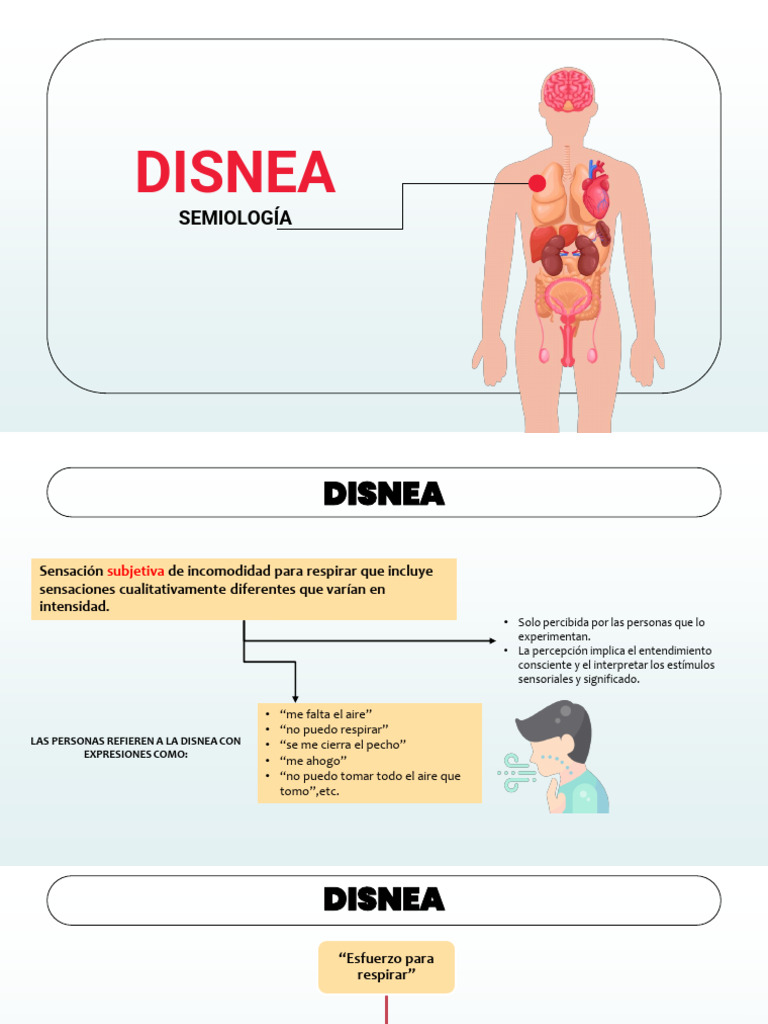 DISNEA | PDF | Sistema respiratorio | Pulmón