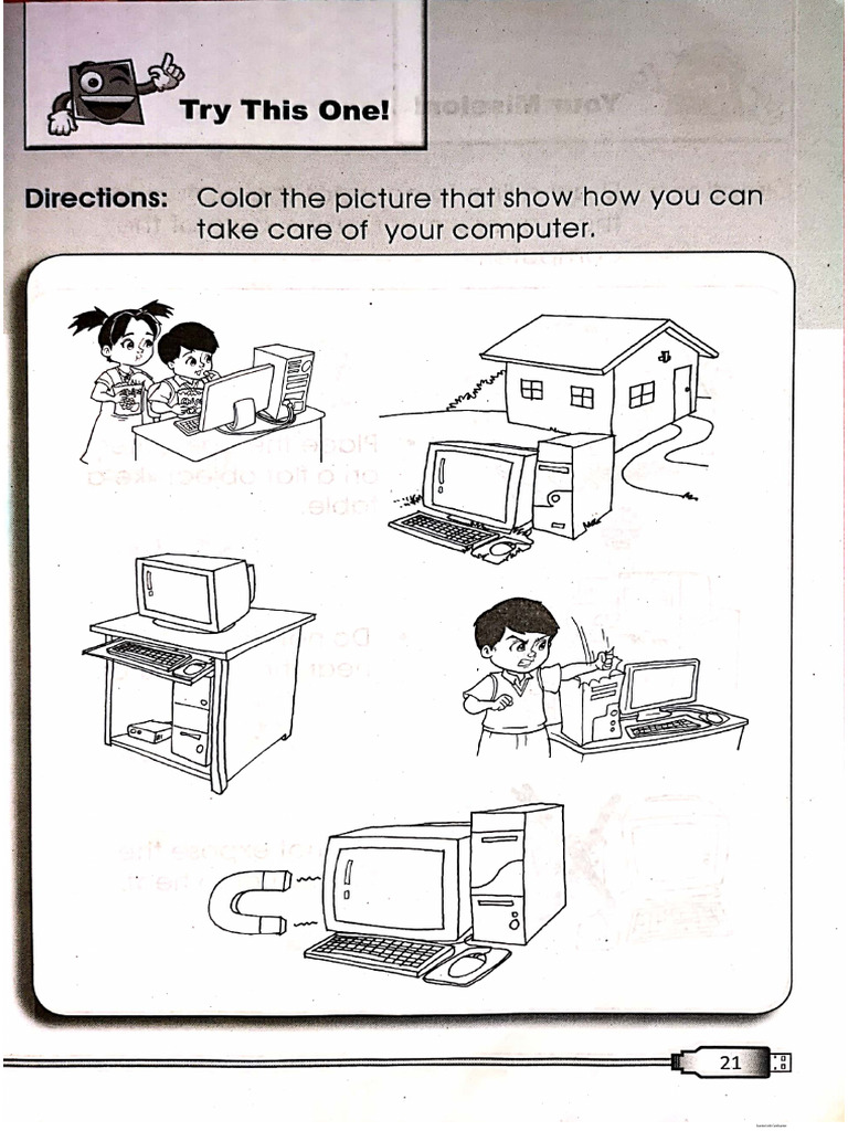 Lesson 4 - Taking Care of The Computer (Worksheet) | PDF