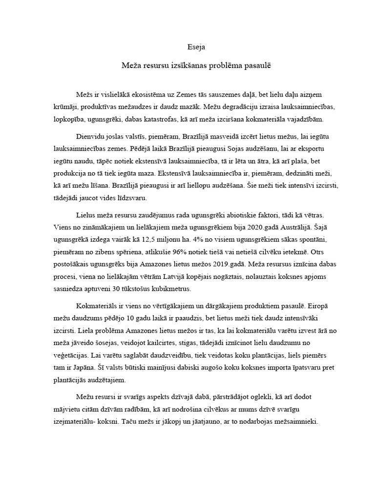 Eseja - Makovska (Meža Resursi) | PDF