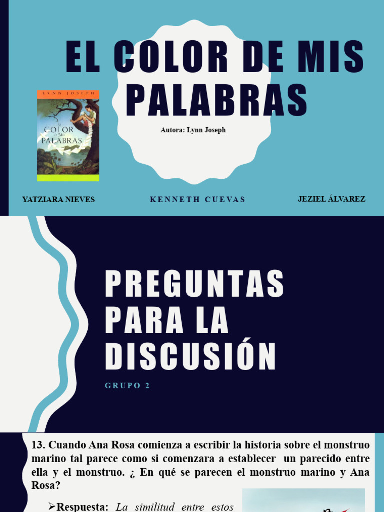 El Color de Mis Palabras | PDF | Poesía