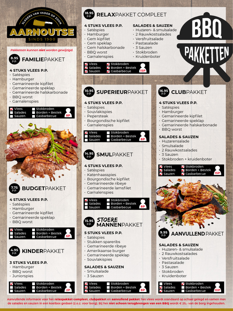 Slagerij Aarnoutse-BBQ Folder 2023 GENNEP | PDF