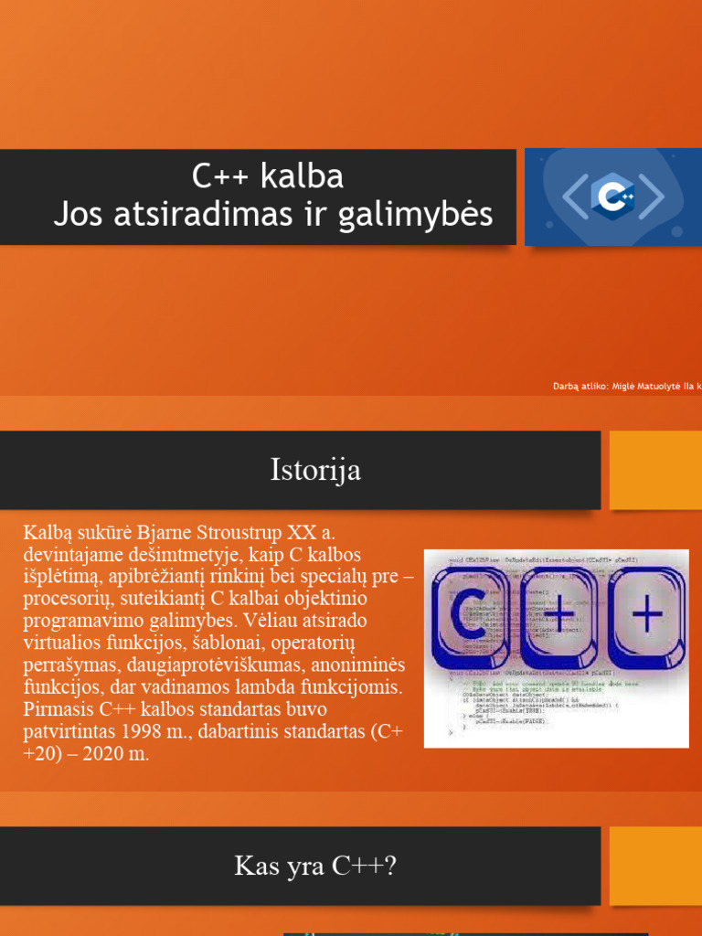 C++ Kalba | PDF
