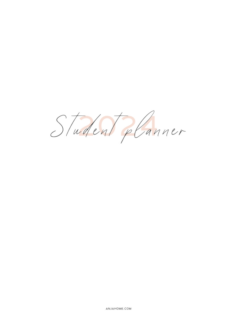 2023-2024 Student Planner | PDF