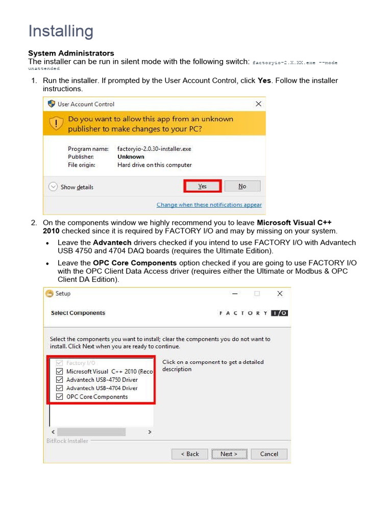 Instrucciones Instalacion Factory Io Pdf