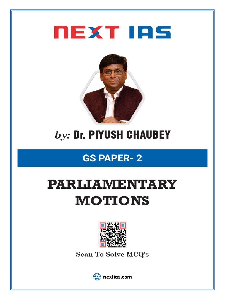 PARLIAMENTARY MOTIONS GS Paper 2 by (PIYUSH SIR) | PDF | United States ...