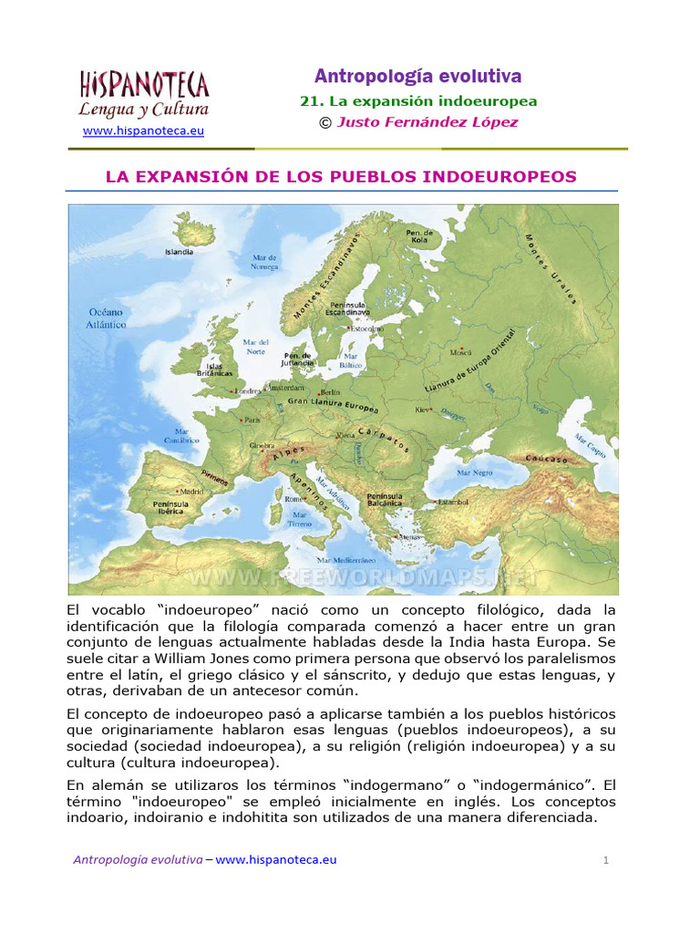 La Expansión Indoeuropea | PDF