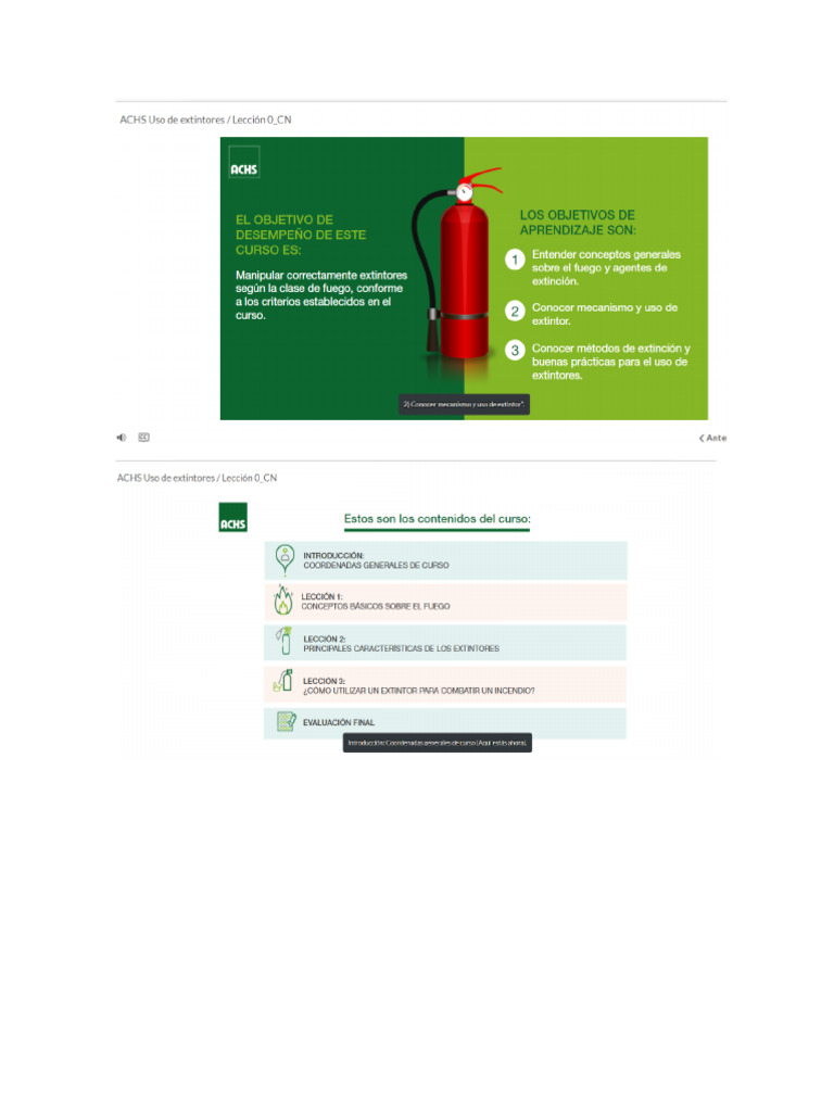 Modulos Curso Extintores | PDF