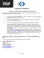 AAA Demand for Arbitration Form | PDF | Arbitration | Business Law