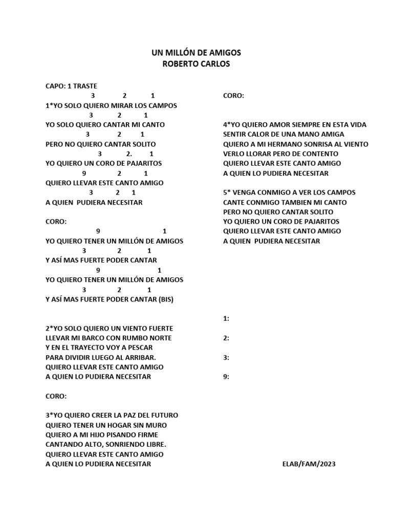 Un Millón de Amigos | PDF