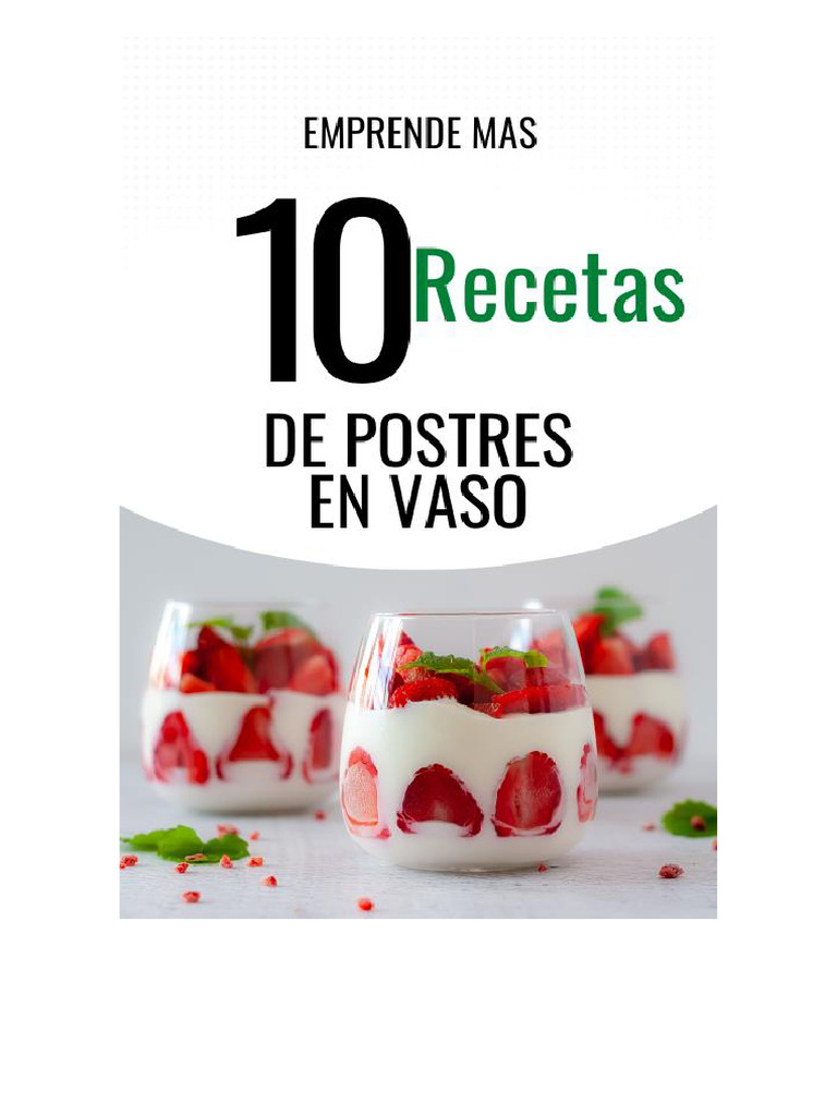 10 Recetas de Postres en Vaso | PDF | Postres | Crema