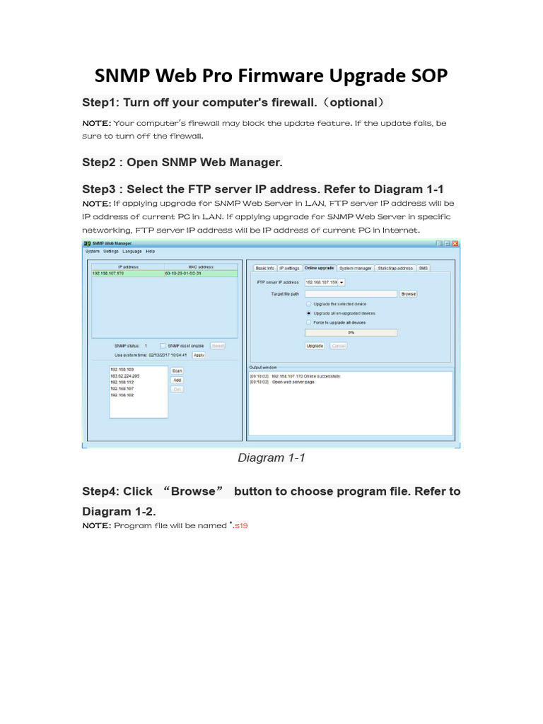 SNMP Web Pro Firmware Upgrade Guide | PDF