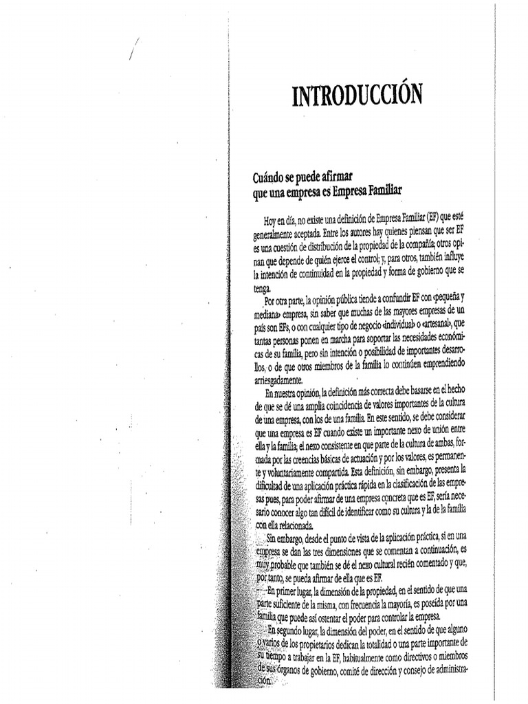 1 Libro Empresas Familiares, Introduccion | PDF