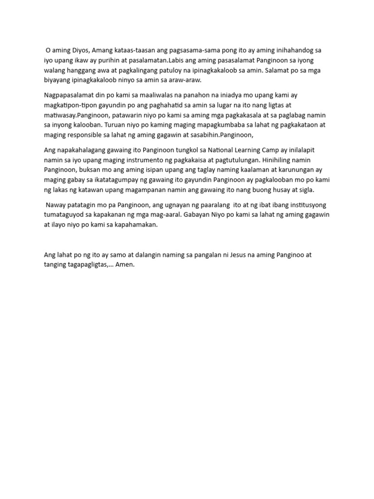 Panalangin | PDF