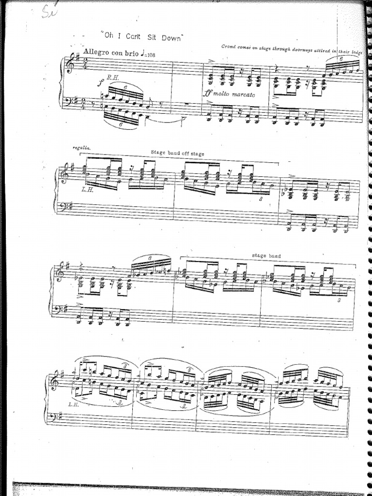 Oh I Cant Sit Down Gershwin | PDF