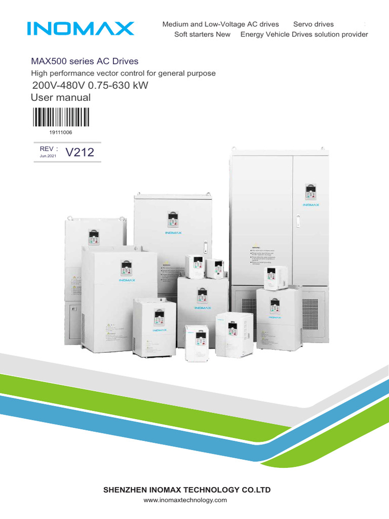 MAX500 Frequency Inverter User Manual V212 | PDF | Electric Motor ...