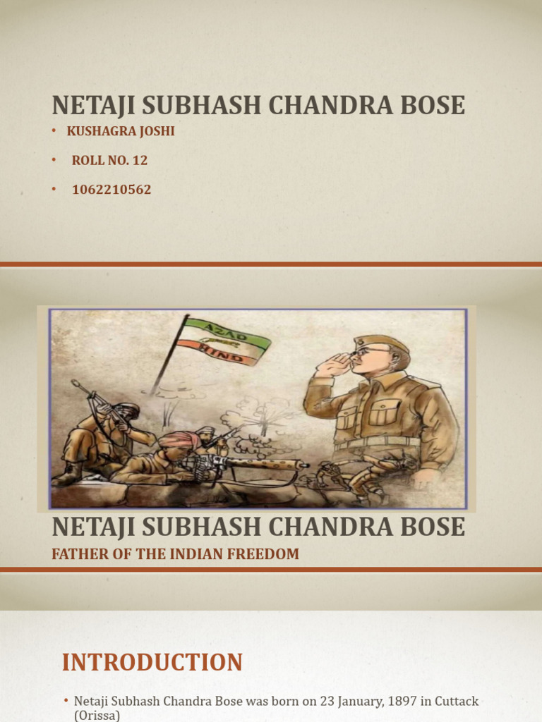 Netaji Subhash Chandra Bose | PDF | Indian Independence Movement ...