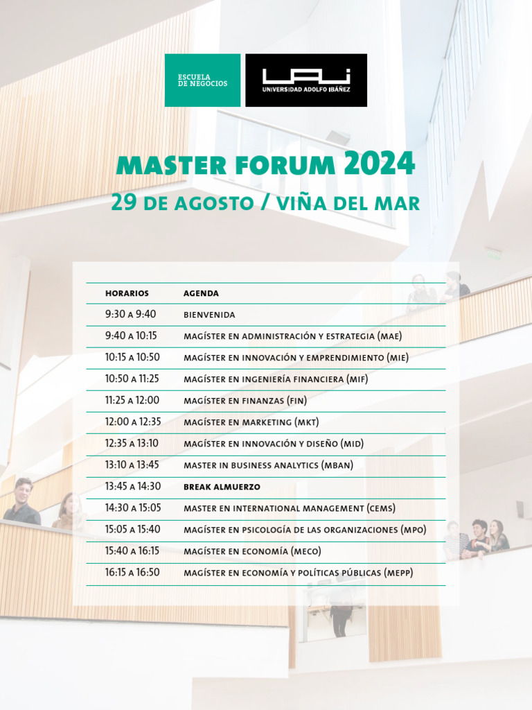 Programa MF 29 Agosto - Viña | PDF