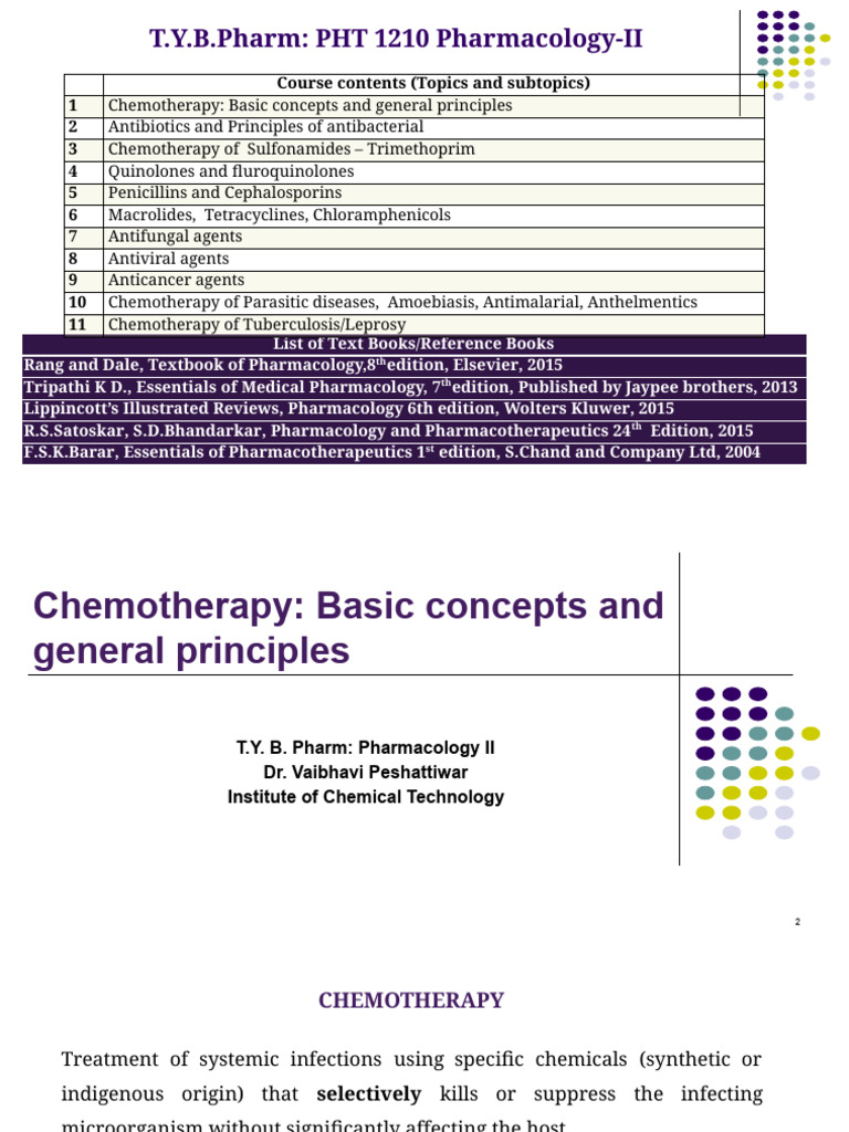 20-08-21 - T.Y - Ict 21-22 - Chap 1 - Chemotherapy - Basic Concepts and ... 20-08-21 - T.Y - Ict 21-22 - Chap 1 - Chemotherapy - Basic Concepts and ...