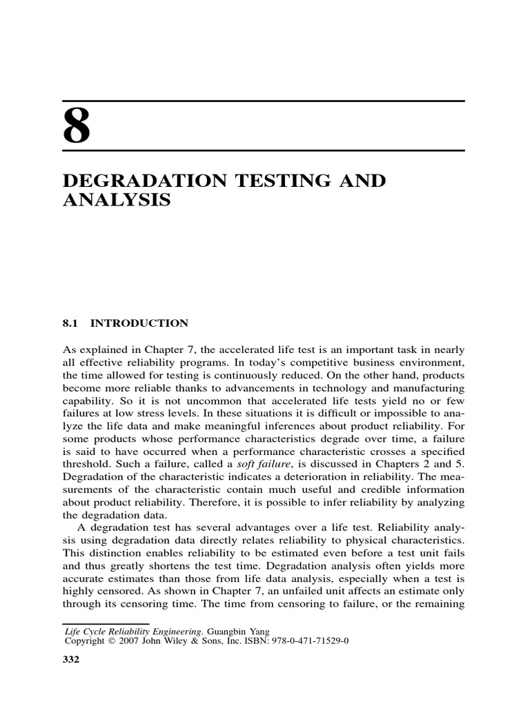Degradation Testing and Analysis | PDF | Variance | Normal Distribution