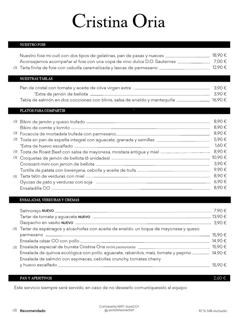 Carta Pdf Ensalada Alimentos