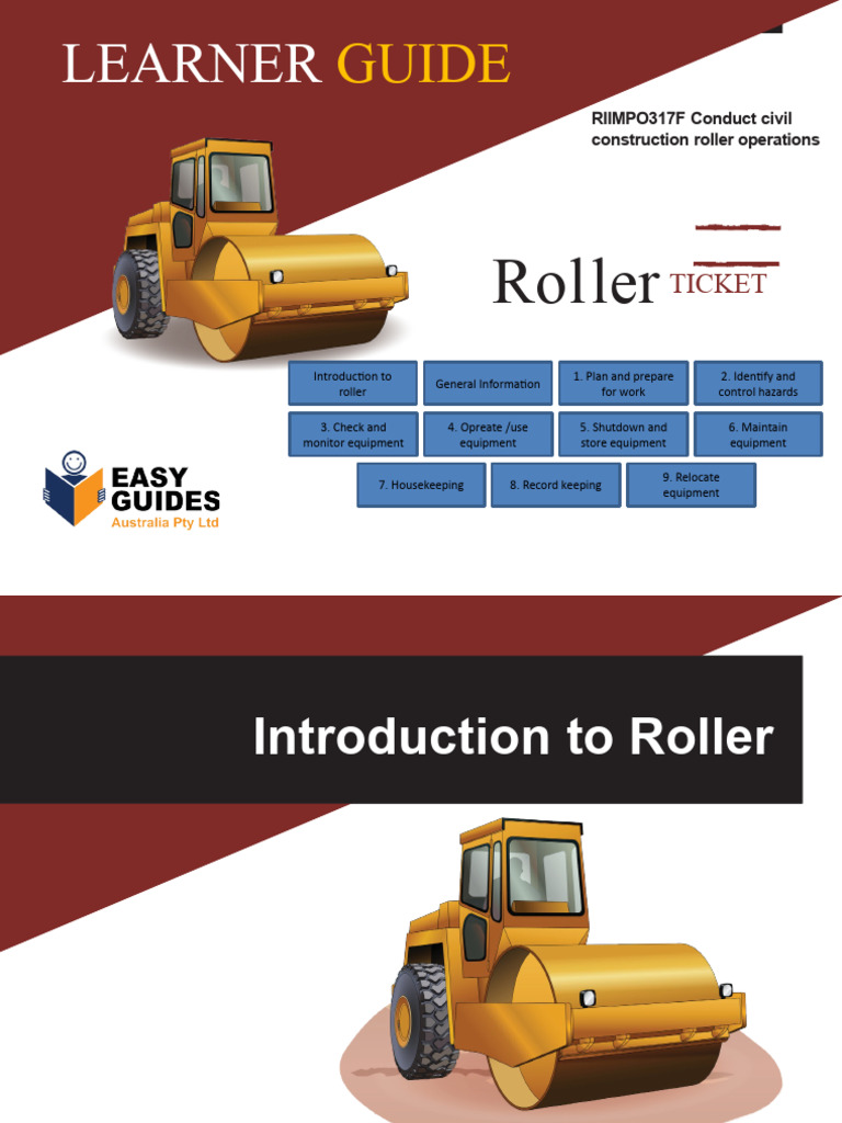 Roller Operations Safety Guide | PDF | First Aid | Occupational Safety ...