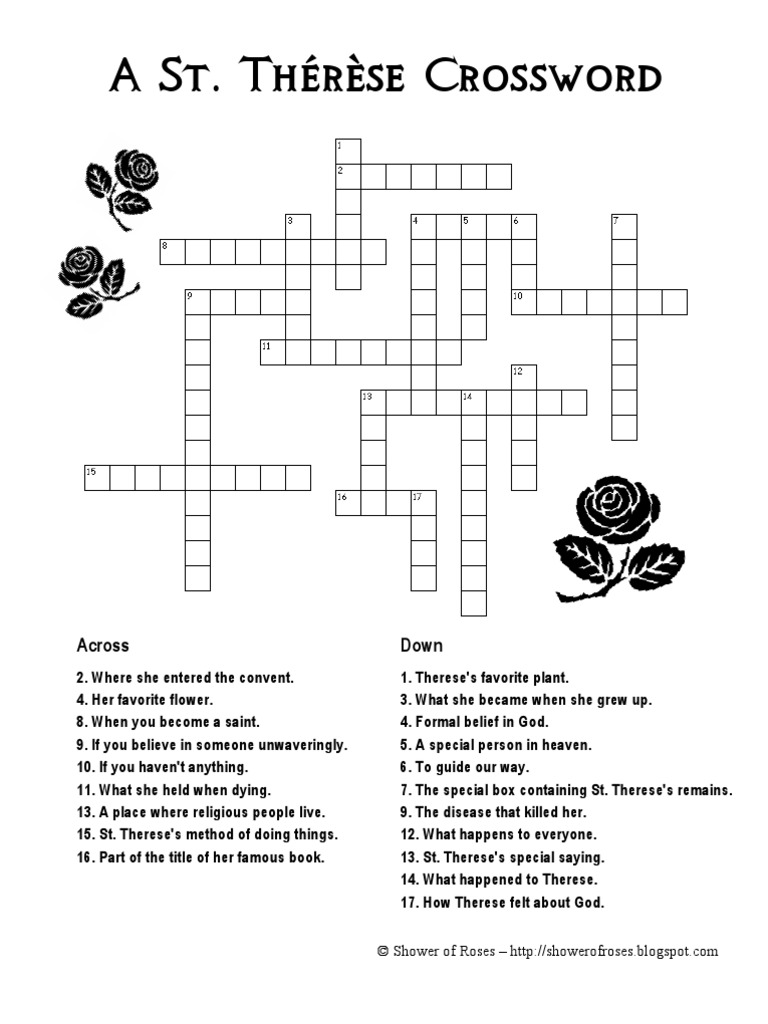 ST Therese Crossword | PDF