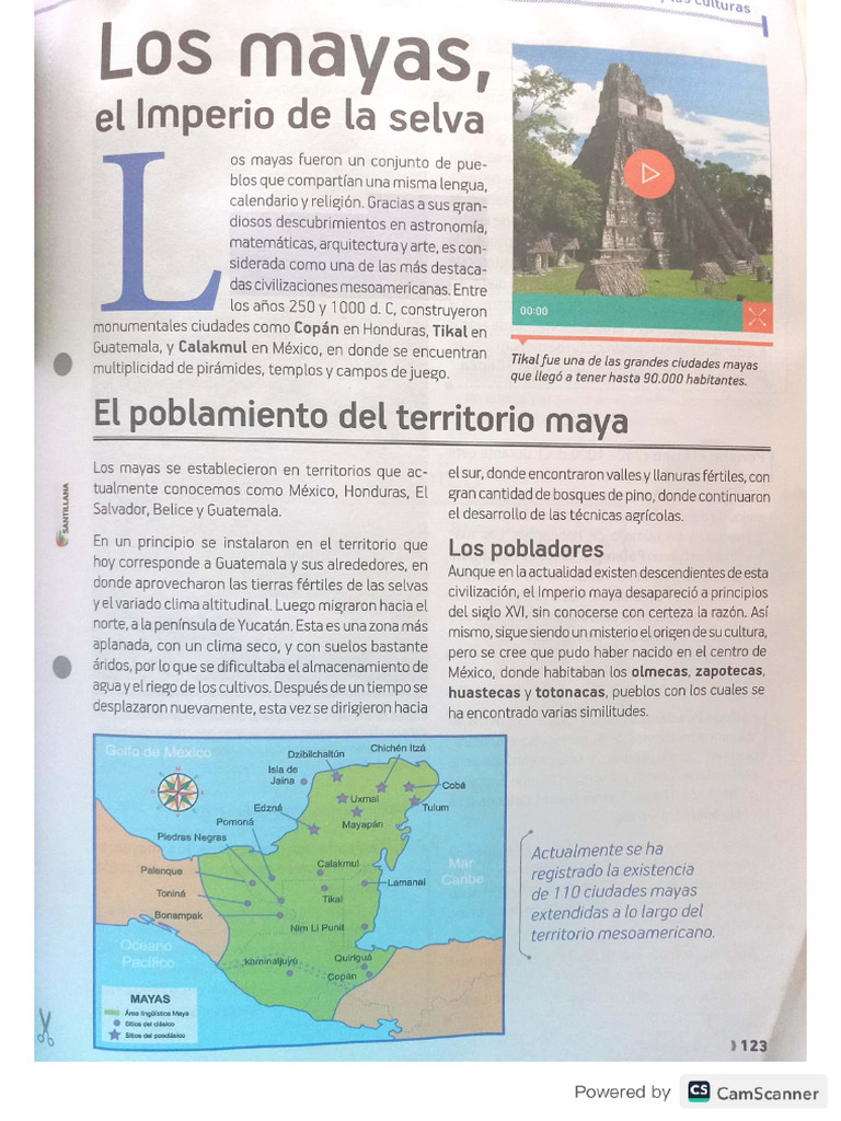 Civilización Maya 6° | PDF
