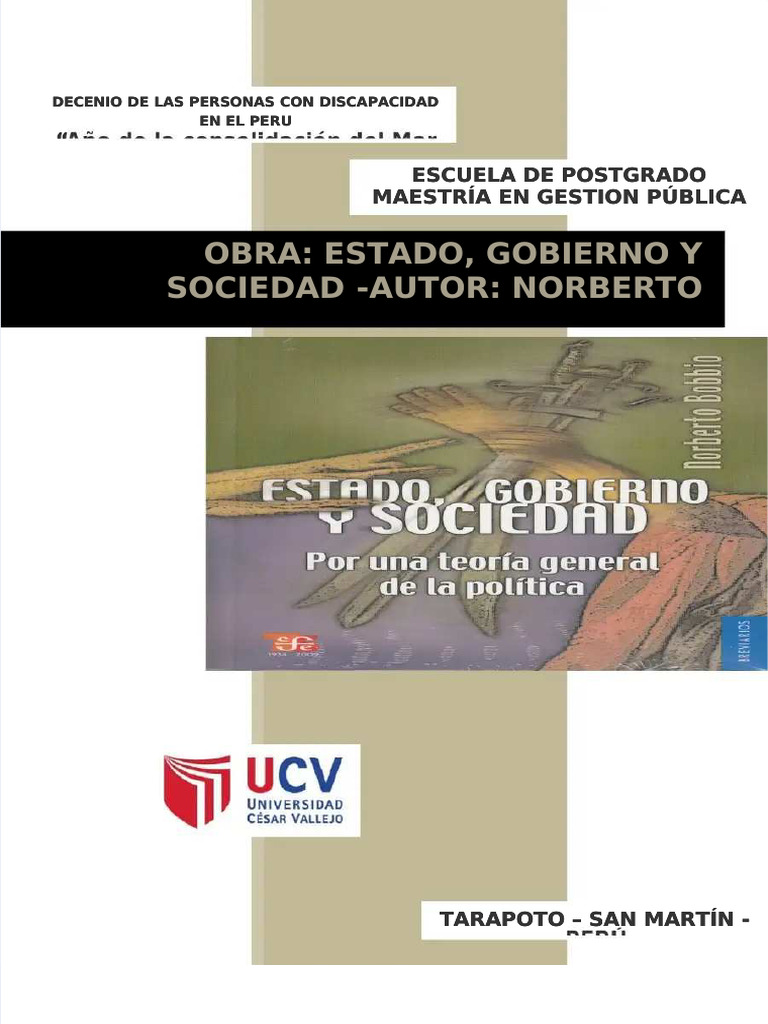 Pdf Estado Gobierno Y Sociedad Norberto Bobbio Compress Pdf