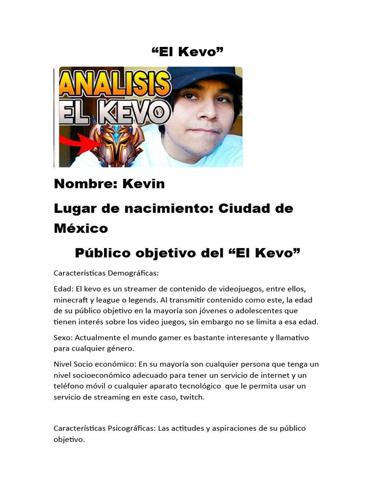 El Kevo-Público Objetivo | PDF